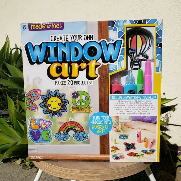 Toys | New Suncatchers Window Art Craft Kit Stained Glass Sun Catchers ...